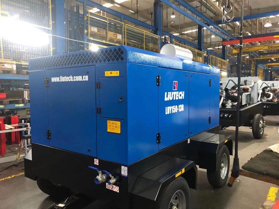 Industrial Mobile Portable Compressor Screw Air Compressor For Laser ...
